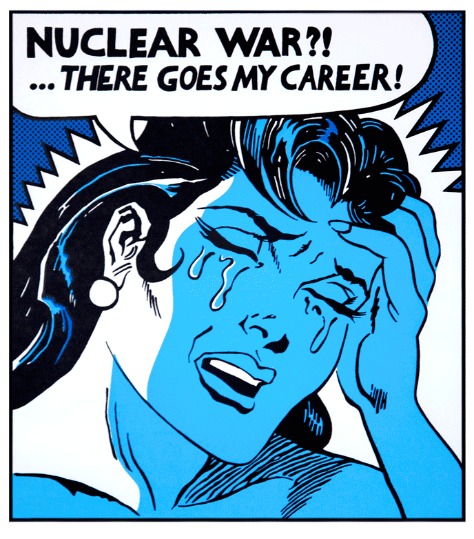 Mark Vallen - "Nuclear War?! There goes my career!"